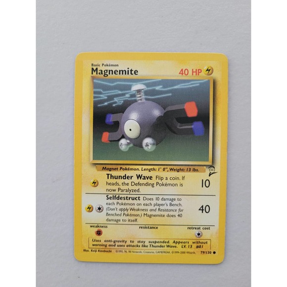 Pokemon | Other | Classic Base Set 2 Magnemite 793 Common Pokemon ...